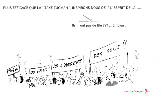 Dessin du jour d’Helbé – Protestants dans la ville